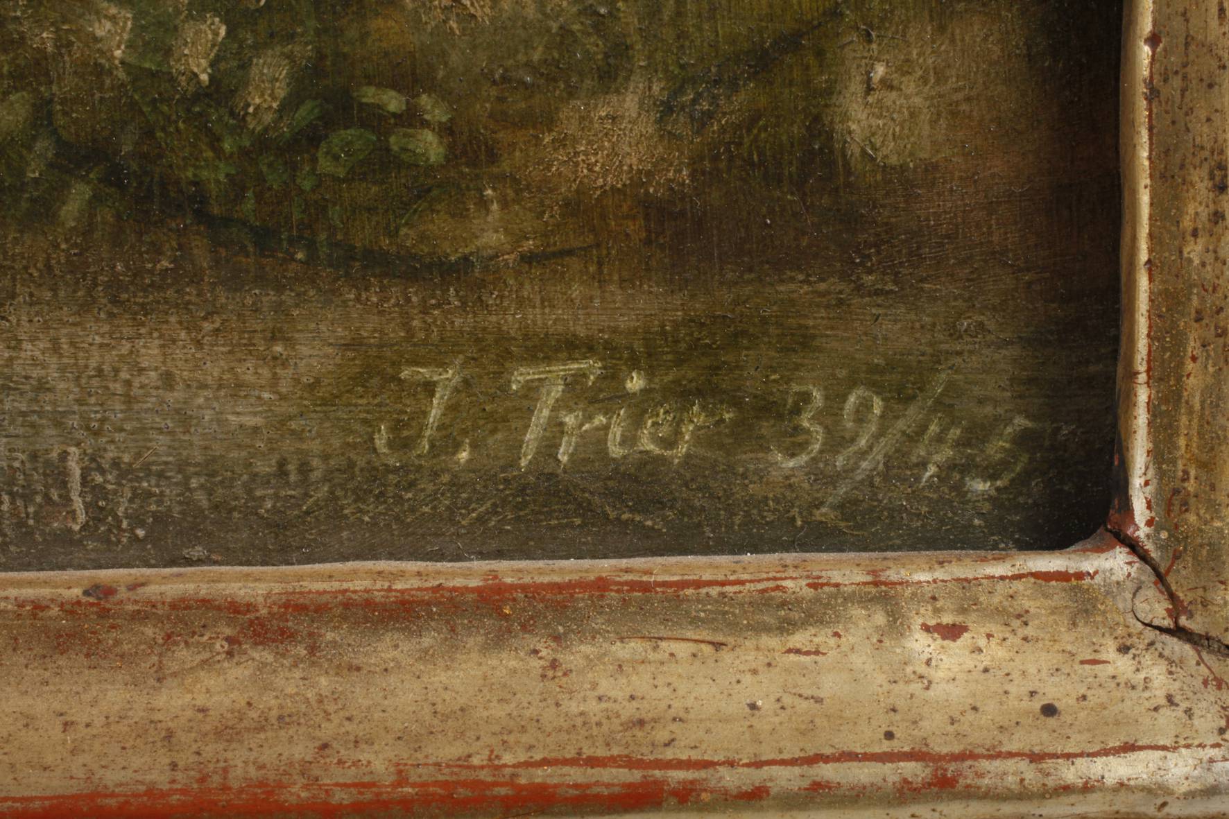 J. Trier, Baumallee von mächtigen - auctions & price archive